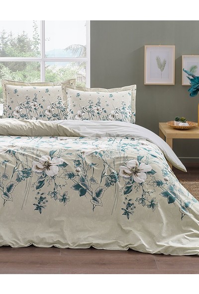 Özdilek Ranforce Çift Kişilik Nevresim Takımı-Orkidea Bej