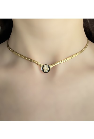 Mossmour 2022 Trend Kadın Beyaz Altın Kaplama Zirkon Taşlı Choker Kolye Mossmour 2022 Trend Kadın Beyaz Altın Kaplama Zirkon Taşlı Choker Kolye