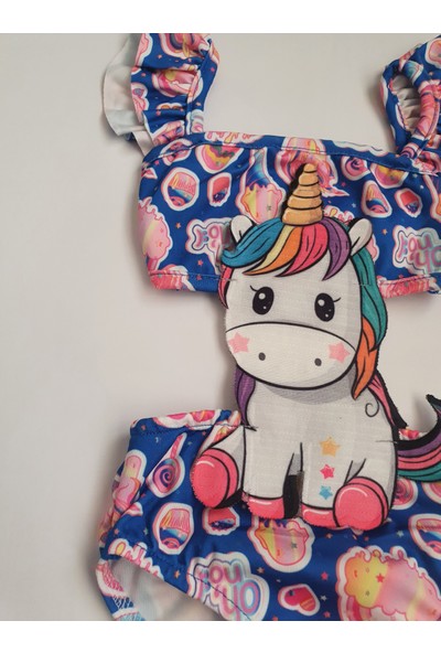 Unicorn Kız Çocuk Mayokini