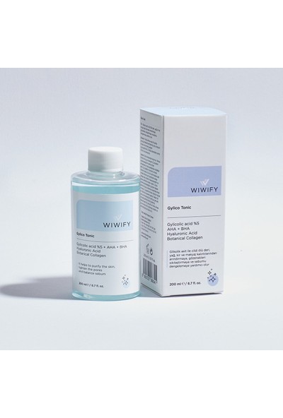 Wiwify Arındırıcı Cilt Yenileyici Komedon Siyah Nokta Sivilce Karşıtı Tonik (Glycolic Acid 5% Aha Bha) Wiwify Arındırıcı Cilt Yenileyici Komedon Siyah Nokta Sivilce Karşıtı Tonik (Glycolic Acid 5% Aha Bha)