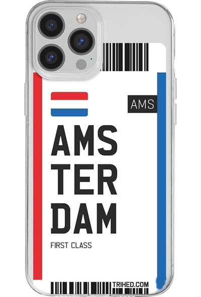 Gritty Apple iPhone 13 Pro Uyumlu Renkli Silikon Amsterdam Bileti Telefon Kılıfı Gritty Apple iPhone 13 Pro Uyumlu Renkli Silikon Amsterdam Bileti Telefon Kılıfı