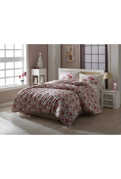 Kristal Çift Kişilik Ranforce Nevresim Takımı Adaline Gülkurusu Kristal Çift Kişilik Ranforce Nevresim Takımı Adaline Gülkurusu