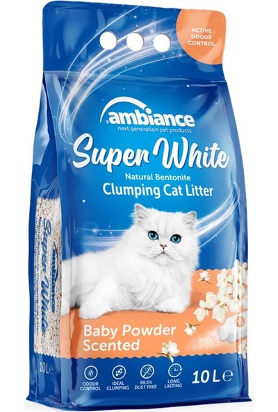 Ambıance Kedi Kumu-Pudralı-10 Lt