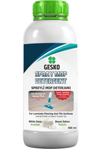 Gesko Mop Detarjanı Beyaz Sabun Kokulu 500 ml Gesko Mop Detarjanı Beyaz Sabun Kokulu 500 ml
