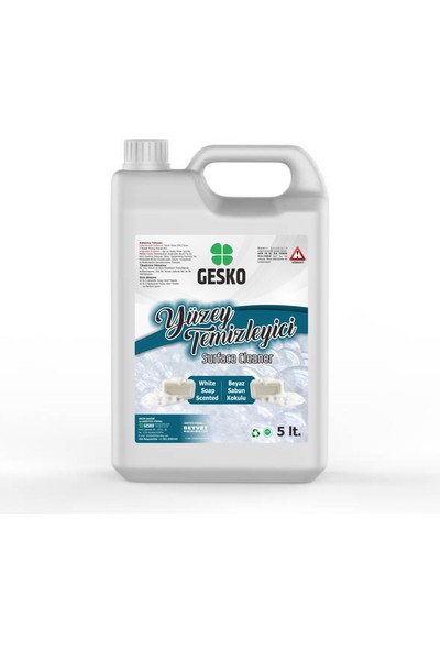 Gesko Beyaz Sabun Kokulu Yüzey Temizleyici 5 Lt