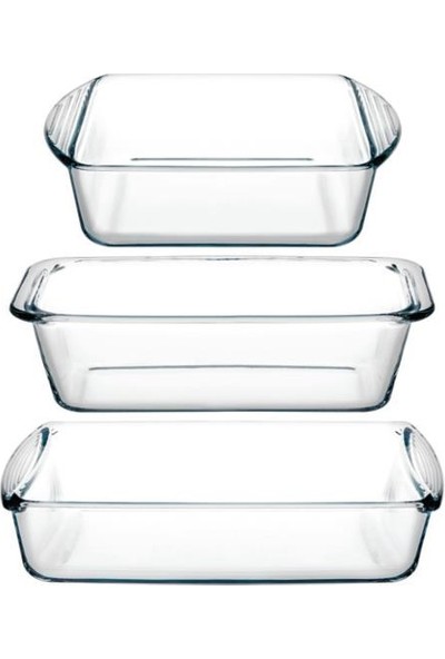 Paşabahçe Borcam 3 Lü Midi Borcam Set (Küçük Boy)