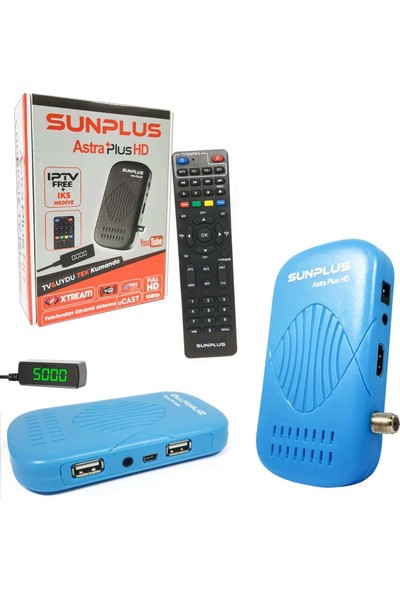 Sun Plus Uydu Alıcı Mini Full Hd Iptv Wıfı Ucast Astra+ Hd (2 Yıl Iks Hediye) Sun Plus Uydu Alıcı Mini Full Hd Iptv Wıfı Ucast Astra+ Hd (2 Yıl Iks Hediye)