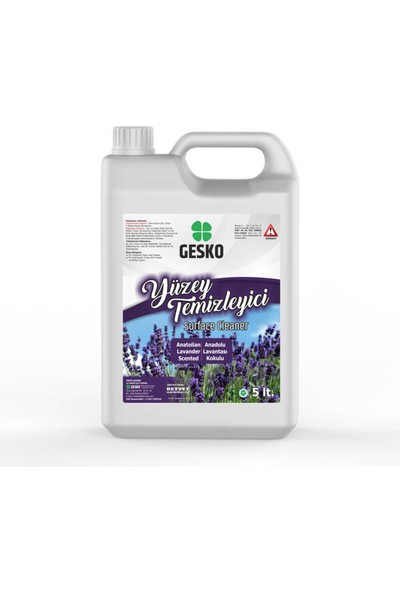 Gesko Yüzey Temizleyici Anadolu Lavantası Kokulu 5 Lt