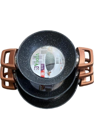 Viola 3'lü Non-Stick Granit Tava