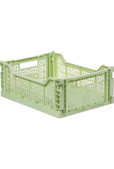 Large Box Katlanır Plastik Kasa Açık Yeşil (40X30X15 Cm) Large Box Katlanır Plastik Kasa Açık Yeşil (40X30X15 Cm)