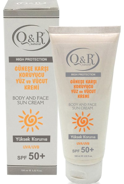 El ve Yüz Güneş Koruma Kremi 50 Spf