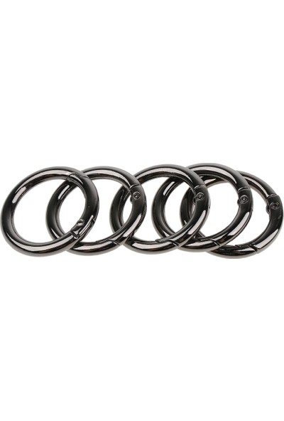 Aututer 5 Adet Çinko Alaşım Yuvarlak Karabiner Anahtarlık Anahtarlık Anahtarlık Yay Çıtçıt Klips Açma Siyah 32MM (Yurt Dışından) Aututer 5 Adet Çinko Alaşım Yuvarlak Karabiner Anahtarlık Anahtarlık Anahtarlık Yay Çıtçıt Klips Açma Siyah 32MM (Yurt Dışından)