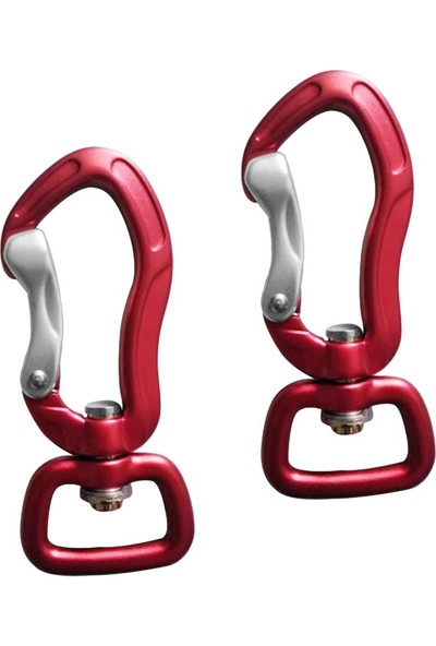 Aututer 2pcs Alüminyum Döner Karabiner Sırt Çantası Asılı Kanca Kamp Açık Aletler 71MM Kırmızı Kare Göz (Yurt Dışından) Aututer 2pcs Alüminyum Döner Karabiner Sırt Çantası Asılı Kanca Kamp Açık Aletler 71MM Kırmızı Kare Göz (Yurt Dışından)