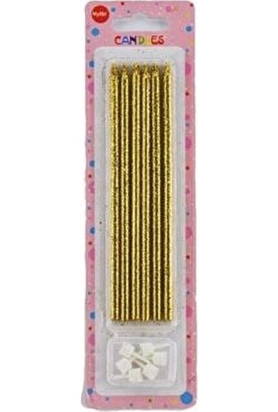 Simli Doğum Günü Pasta Mumu Renkli 6 Lı Lüx Simli Doğum Günü Pasta Mumu Renkli 6 Lı Lüx