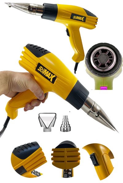 Stilmax Germany Sıcak Hava Isı Tabancası 4200 W Çift Kademeli Termik Koruma Sıcak Hava Makinesi 900 C°