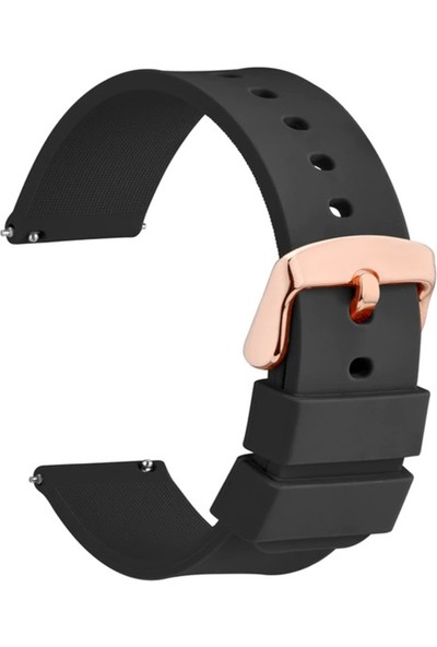 Trendburada Haylou LS04 Uyumlu 22MM Siyah Renk Rose Tokalı Akıllı Pimli Spor Silikon Saat Kordonu A71RS Trendburada Haylou LS04 Uyumlu 22MM Siyah Renk Rose Tokalı Akıllı Pimli Spor Silikon Saat Kordonu A71RS