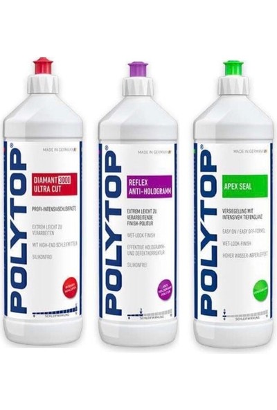 Polytop 3000 Kalın Pasta Reflex Hare ve Apex Boya Koruma Seti 1 Lt Polytop 3000 Kalın Pasta Reflex Hare ve Apex Boya Koruma Seti 1 Lt