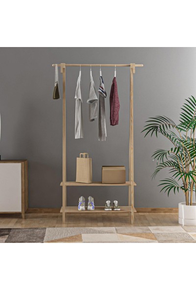 Brady Mobilya Class Çift Raflı Açık Gardırop