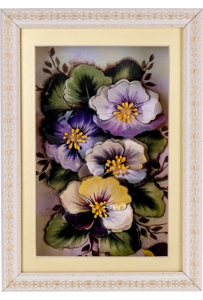 Ank Design Menekşe Rölyef Tablo Ank Design Menekşe Rölyef Tablo