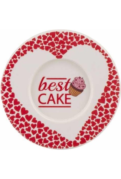 Porland Tantitoni Melamın Heart 8 Adet Cake Desenli Çay Tabağı Porland Tantitoni Melamın Heart 8 Adet Cake Desenli Çay Tabağı