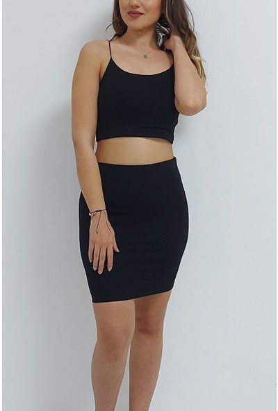 Düz Kalem Etek Siyah