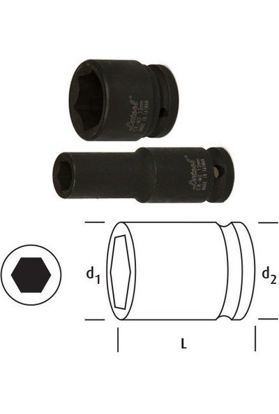 Osaka 1/2'' Havalı Uzun Lokma 27 mm