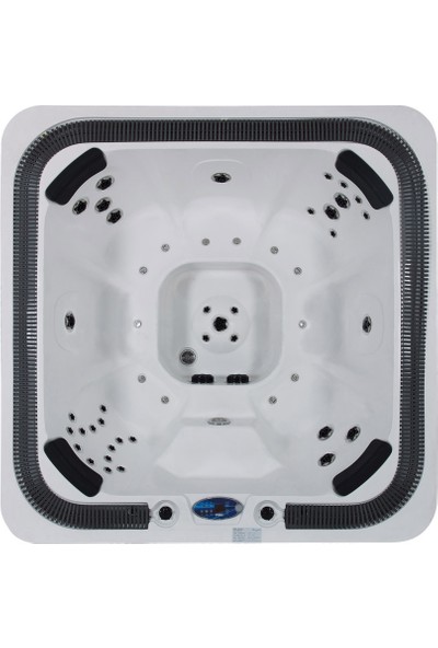 Jakuzi Center Taşmalı Dış Mekan Isıtmalı 7 Kişilik Bahçe ve Teras Spa Jakuzi 220x220x100 (H) cm Jakuzi Center Taşmalı Dış Mekan Isıtmalı 7 Kişilik Bahçe ve Teras Spa Jakuzi 220x220x100 (H) cm