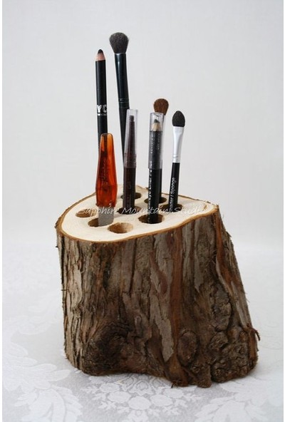 Alyones Doğal Kütük Kalemlik Fırça Tutucu Kalemlik Alyones Doğal Kütük Kalemlik Fırça Tutucu Kalemlik