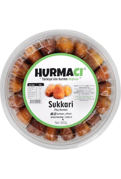Hurmacı Sukkari 550 gr Hurmacı Sukkari 550 gr