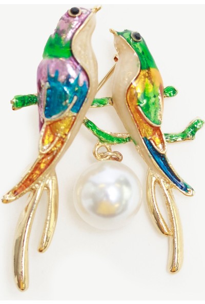 Yargıcı Kuş Formlu Broş