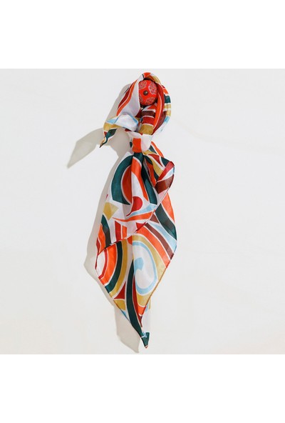 Yargıcı Retro Desen Ipek Fular