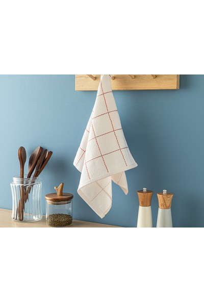 English Home Nifty Plaid Pamuk Kurulama Bezi 40 x 60 cm Beyaz - Kırmızı English Home Nifty Plaid Pamuk Kurulama Bezi 40 x 60 cm Beyaz - Kırmızı