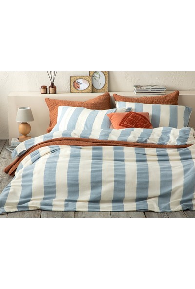 English Home Coastal Side Parça Yıkamalı Çift Kişilik Nevresım Takımı 200 x 220 cm Mavi English Home Coastal Side Parça Yıkamalı Çift Kişilik Nevresım Takımı 200 x 220 cm Mavi