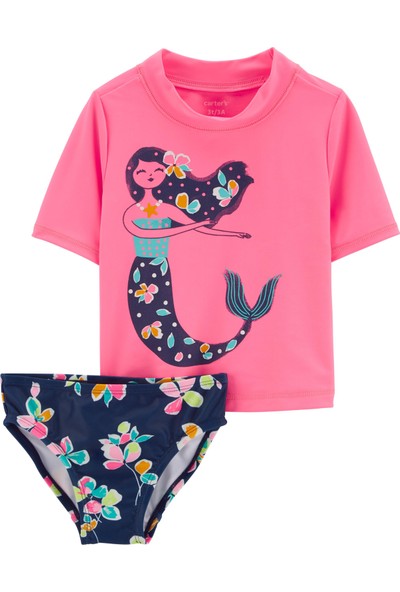 Carter's Deniz Kızı Kız Bebek Güneş Koruyuculu Mayo Set 2'li Set Carter's Deniz Kızı Kız Bebek Güneş Koruyuculu Mayo Set 2'li Set
