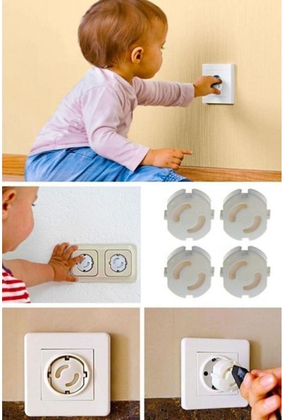 Anadolu Saray Çarşısı Bebek ve Çocuk Güvenlik Koruma Piriz Kapağı 4'lü