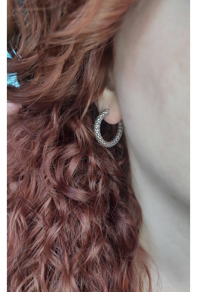 Noia Silver İtalyan Halka Küpe Noia Silver İtalyan Halka Küpe