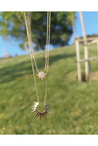 Noia Silver Gold Apollon Kolye Noia Silver Gold Apollon Kolye