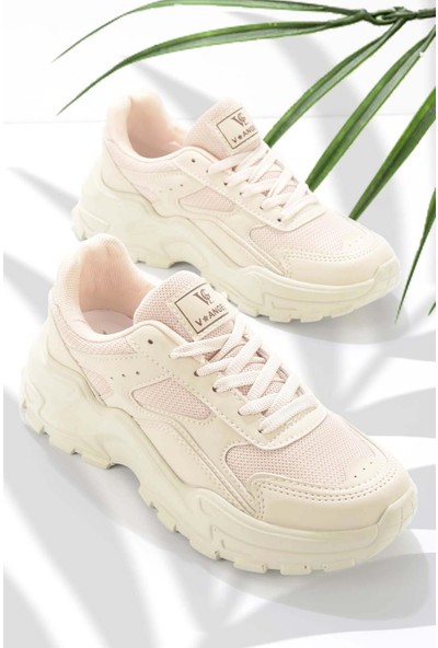 Bambi Ekru Kadın Sneaker K018760150