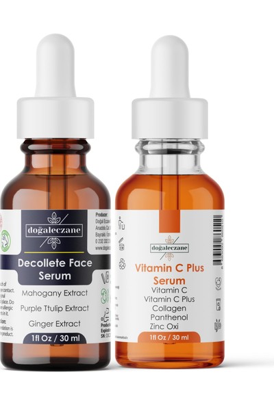 Doğal Eczane Yüz Kırışıklık Serum 2'li Set