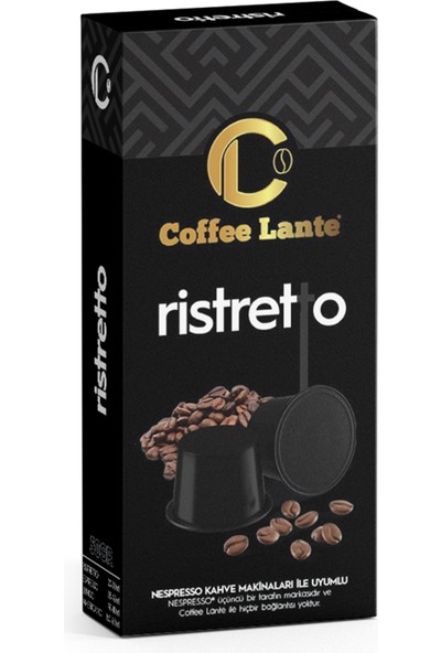 Coffee Lante Nespresso Uyumlu Kapsül Kahve Ristretto 10 Kapsül Coffee Lante Nespresso Uyumlu Kapsül Kahve Ristretto 10 Kapsül