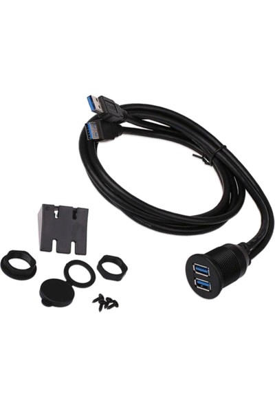 Dharry Araba Gösterge Tablosu Floş Montaj USB 3.0 Soket Uzatma Paneli Kablo Kablosu Kiti (Yurt Dışından) Dharry Araba Gösterge Tablosu Floş Montaj USB 3.0 Soket Uzatma Paneli Kablo Kablosu Kiti (Yurt Dışından)
