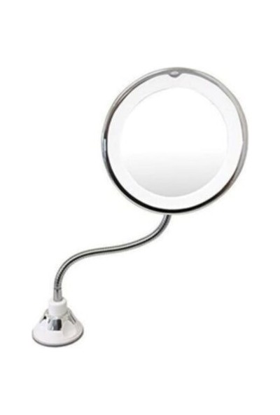 Pazariz Büyüteçli LED Işıklı Makyaj Aynası Vakumlu Cam Masa Makyaj Işığı Pazariz Büyüteçli LED Işıklı Makyaj Aynası Vakumlu Cam Masa Makyaj Işığı