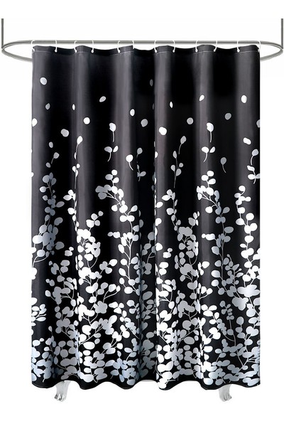 Yilegou Duş Perdesi, 12 Kancalı Siyah Su Geçirmez Duş Perdesi Setleri, Banyo İçin Duş Perdesi, 70.8 x 70.8 İnç (Yurt Dışından) Yilegou Duş Perdesi, 12 Kancalı Siyah Su Geçirmez Duş Perdesi Setleri, Banyo İçin Duş Perdesi, 70.8 x 70.8 İnç (Yurt Dışından)