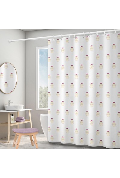 Yilegou Duş Perdesi, 12 Kancalı Su Geçirmez Duş Perdesi Setleri, Banyo İçin Duş Perdesi, 70.8 x 70.8 İnç, YL506 (Yurt Dışından) Yilegou Duş Perdesi, 12 Kancalı Su Geçirmez Duş Perdesi Setleri, Banyo İçin Duş Perdesi, 70.8 x 70.8 İnç, YL506 (Yurt Dışından)