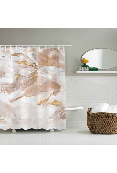 Yilegou Duş Perdesi, 12 Kancalı Su Geçirmez Duş Perdesi Setleri, Banyo İçin Duş Perdesi, 70.8 x 70.8 İnç, YL761 (Yurt Dışından) Yilegou Duş Perdesi, 12 Kancalı Su Geçirmez Duş Perdesi Setleri, Banyo İçin Duş Perdesi, 70.8 x 70.8 İnç, YL761 (Yurt Dışından)