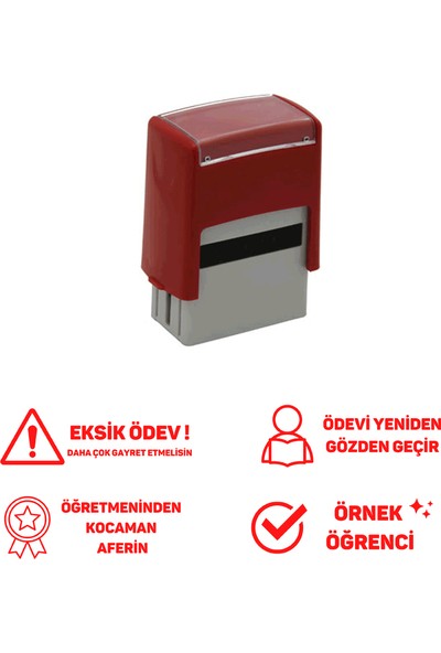 Fatih Ofset Öğretmen Kaşesi Ödev Kontrol Aferin Kaşesi Seti Öğretmene 4 Adet Set Halinde Fatih Ofset Öğretmen Kaşesi Ödev Kontrol Aferin Kaşesi Seti Öğretmene 4 Adet Set Halinde