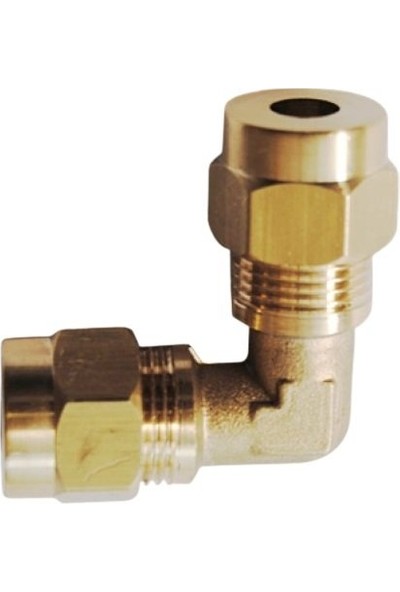 Netmar Sarı Pirinç Yüksüklü Dirsek 8mm Netmar Sarı Pirinç Yüksüklü Dirsek 8mm