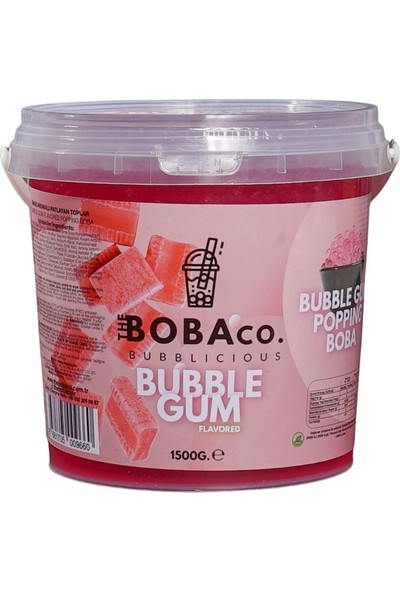 The Boba Co Bubble Tea Boba Bubble Gum 1,5 kg The Boba Co Bubble Tea Boba Bubble Gum 1,5 kg