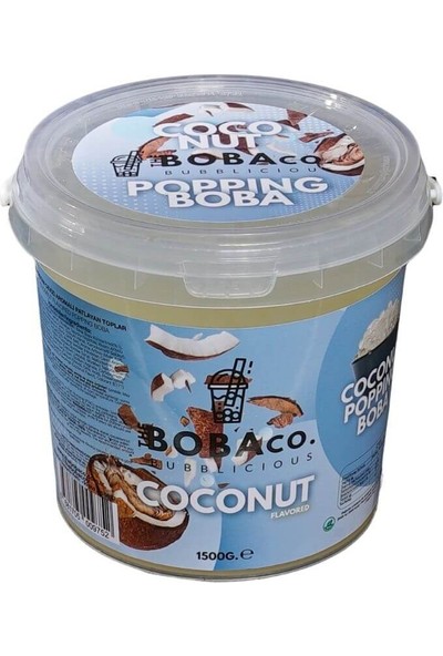 The Boba Co Bubble Tea Boba Hindistan Cevizi (Coconut) 1,5 kg The Boba Co Bubble Tea Boba Hindistan Cevizi (Coconut) 1,5 kg