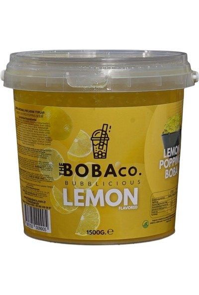 The Boba Co Bubble Tea Boba Limon (Lemon) 1,5 kg The Boba Co Bubble Tea Boba Limon (Lemon) 1,5 kg
